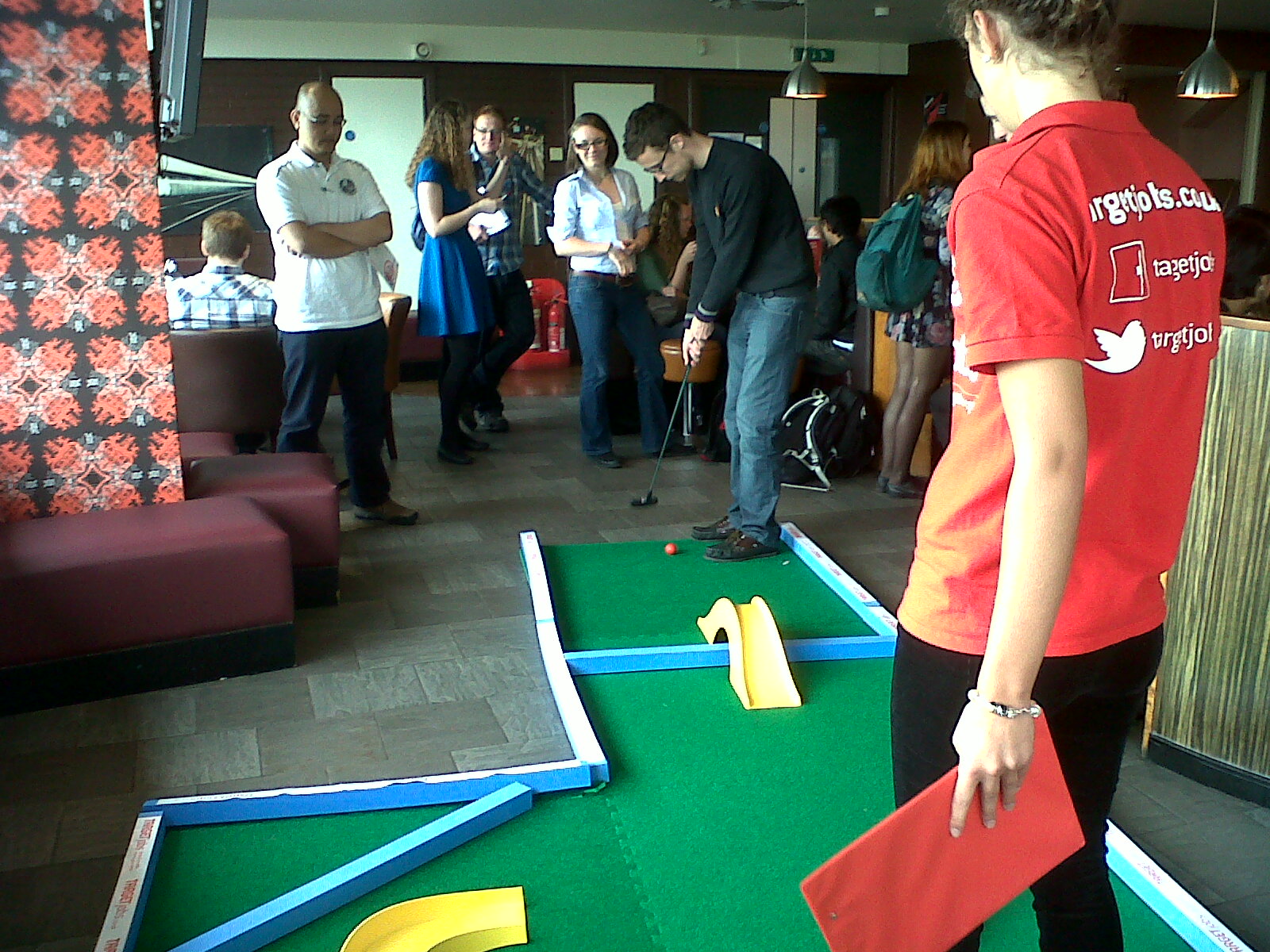 Students Playing Mini Golf at Target Jobs University Campaign | Crazy ...