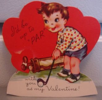 Vintage Golf Valentine Card | Crazy Golf Blog